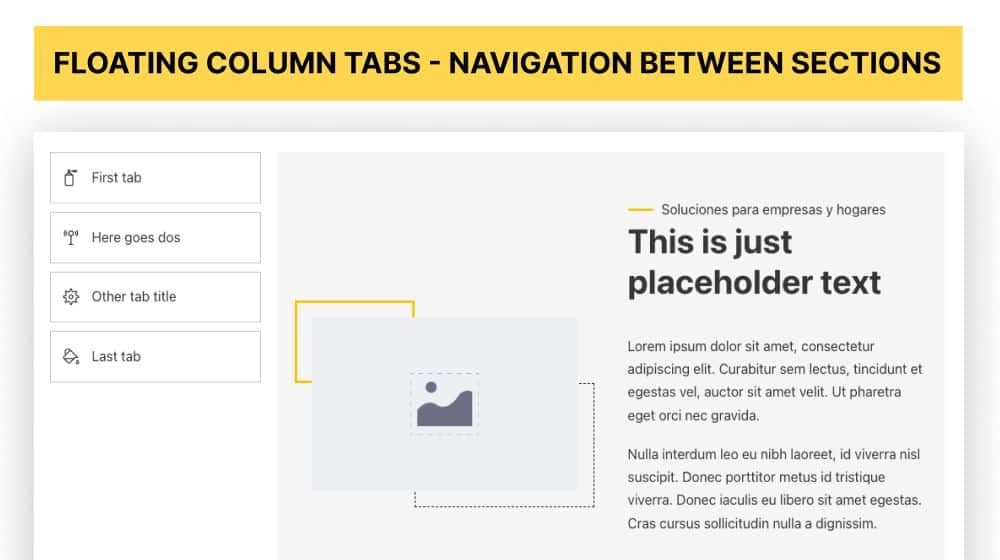 03 – Fancy Tabs – Floating Column - Fancy Bricks